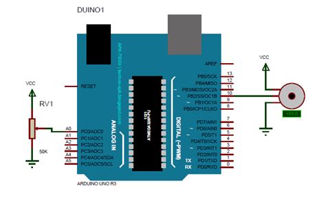 Koneksi Motor Servo