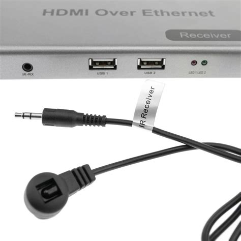 KVM Extender USB IR HDMI Over Ethernet Up To M Receiver Cablematic