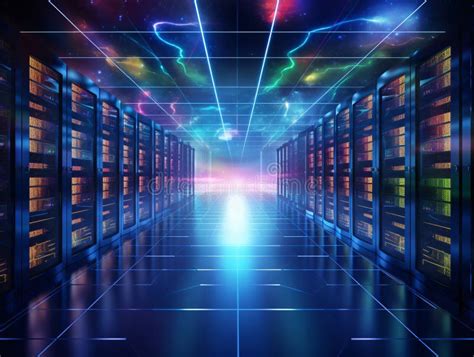 Abstract Data Center Background Database In Terminal Storage Hardware