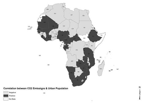 Spatial Distribution Of Correlation Coefficients Urbanization