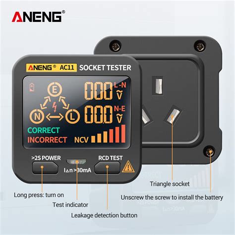 ANENG AC11 Socket Tester Electric Leakage Detector Vicedeal