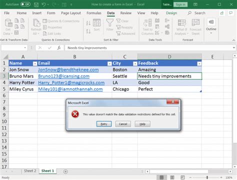 how to create a form in excel 2025 guide clickup