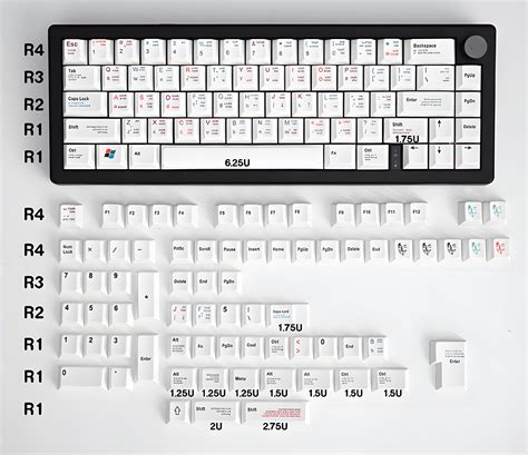 Vim Programmer Themed Black Pbt Keycaps Cherry Profile Mx Stem Etsy