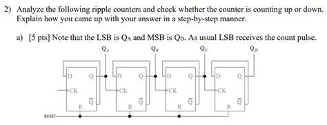 Solved Analyze The Following Ripple Counters And Check Chegg Com