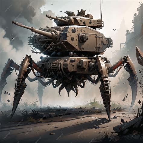 un dibujo de un robot con un tanque grande foto premium