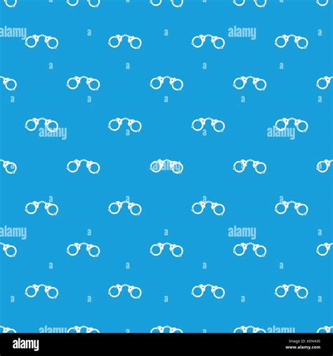 Handcuffs Pattern Seamless Blue Stock Vector Image And Art Alamy