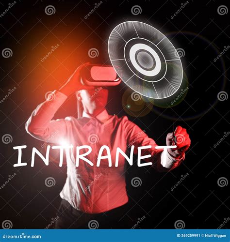 Handwriting Text Intranet Concept Meaning Local Or Restricted