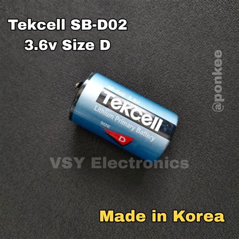 Tekcell Sb D02 26v Size D Lithium Primary Battery Cell Non