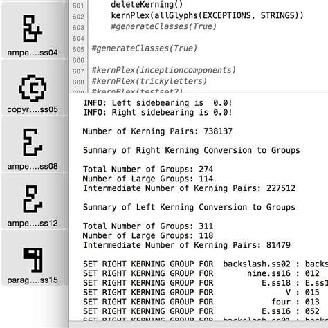 Font Creation In Glyphs With Python Lettering Fonts Lettering Kerning