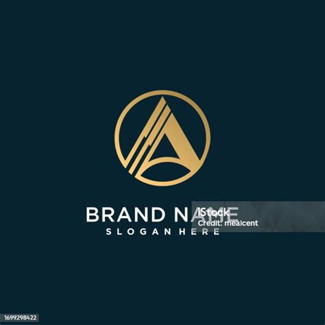 이니셜 A가 있는 회사 또는 개인을 위한 골든 레터 로고 크리에이티브 편집 가능 트렌드 골드 프리미엄 벡터 파트 9 0명에 대한 스톡 벡터 아트 및 기타 이미지 Istock