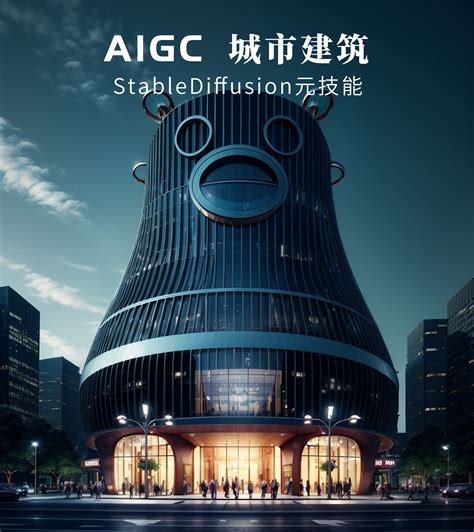AI商业建筑使用controlNET以及风格迁移共同绘制提示词只保留建筑简单描述以及质量词即可欢迎加入AIGC相关课程从零开始到系统掌握AIGC设计工作流 AIGC图片