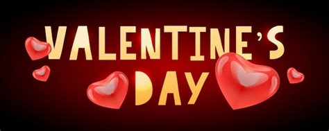 해피 발렌타인 데이 텍스트 빨간색 그라데이션 배경에 손으로 글자 타이포그래피 포스터 벡터 일러스트 레이 션 로맨틱 견적