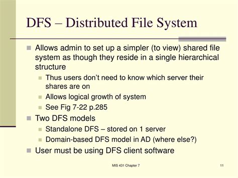 Ppt Ch 7 Advanced File Management System Powerpoint Presentation