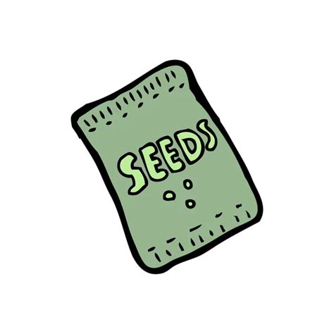 Cartoon Seed Packet Stock Vector Image By Lineartestpilot 19583795