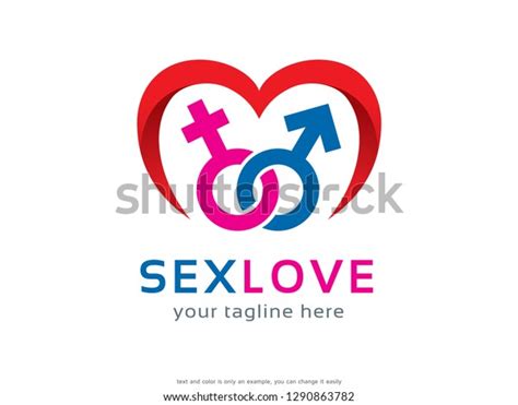 「セックスとラブのロゴテンプレートデザインベクター画像、エンブレム、コンセプトデザイン、クリエイティブシンボル、アイコン」のベクター画像素材