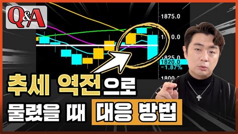 트레이딩 손실 최소화 비법 추세가 깨졌는데 물리셨다고요 손실을 최소화 시키는 매매 팁 주식 해외선물 주식투자 Youtube