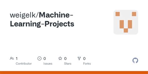GitHub Weigelk Machine Learning Projects