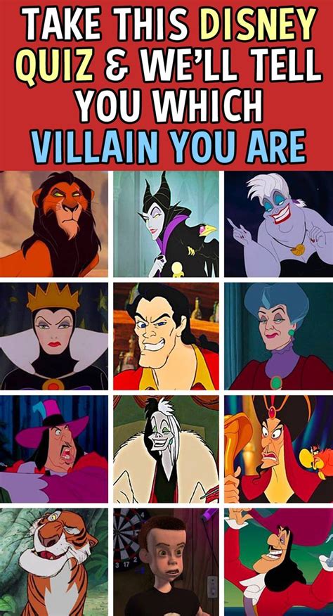 Take This Disney Quiz And Well Tell You Which Villain You Aare Disney