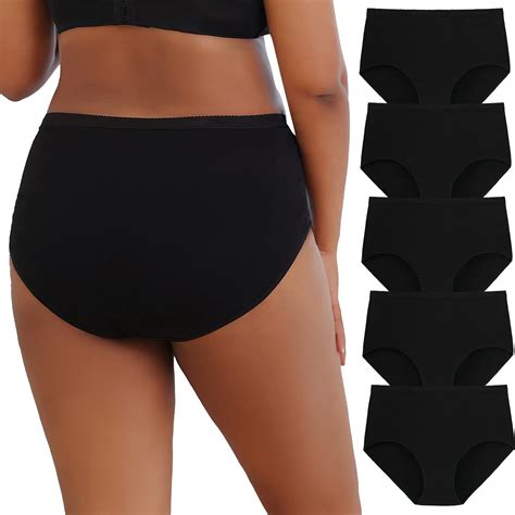 Innersy Womens Plus Size Xl 5xl Cotton Underwear High Waisted Stretchy