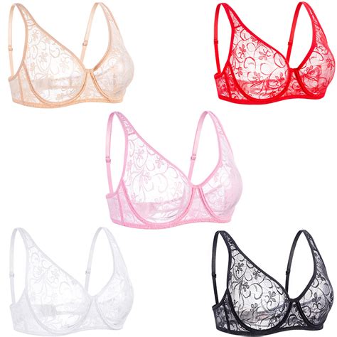 Hot Women Bras Ultra Thin Bh Lace Brassiere Underwired Bra Padless Sexy
