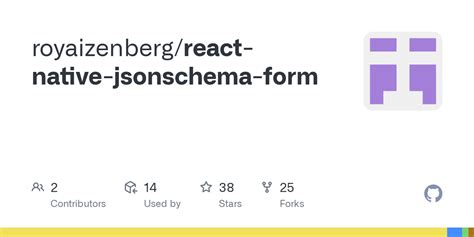 Github Royaizenbergreact Native Jsonschema Form