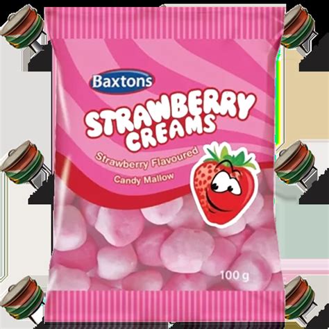 Baxtons Strawberry Flavoured Candy Mallow 200g African Delights