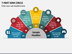 Free 7 Part Semi Circle PowerPoint Template Google Slides