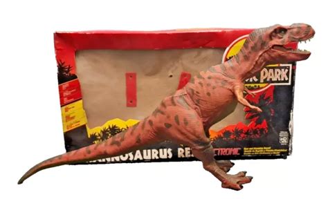 Vintage 1993 Kenner Jurassic Park Electronic T Rex No Tail Kink