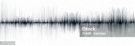 기술 마이크로 칩 배경 오디오 및 지진 파도 다이어그램 개념 음악 스튜디오와 과학 벡터 일러스트 레이 션 디자인 블루 디지털 사운드 파도 곡선에 대한 스톡 벡터 아트 및