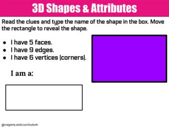 Math Google Slides D Shapes Geometry Distance Learning TpT