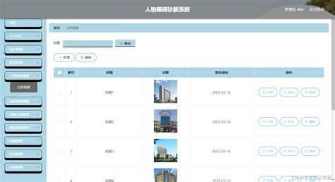 【计算机毕业设计】186格障碍诊断系统人格障碍诊断系统 Csdn博客