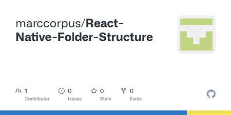 Github Marccorpusreact Native Folder Structure