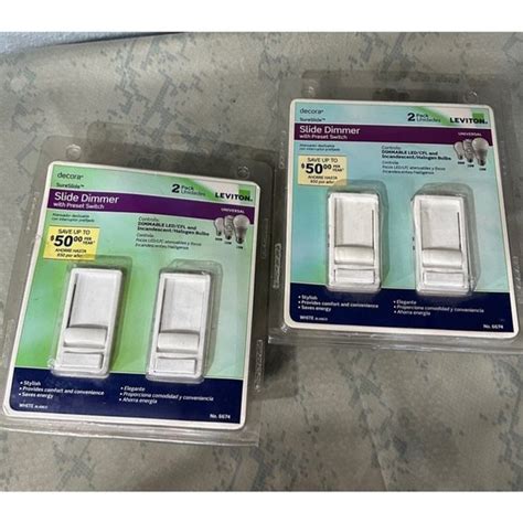 Leviton Wall Decor Decora Sureslide Slide Dimmer With Preset Light