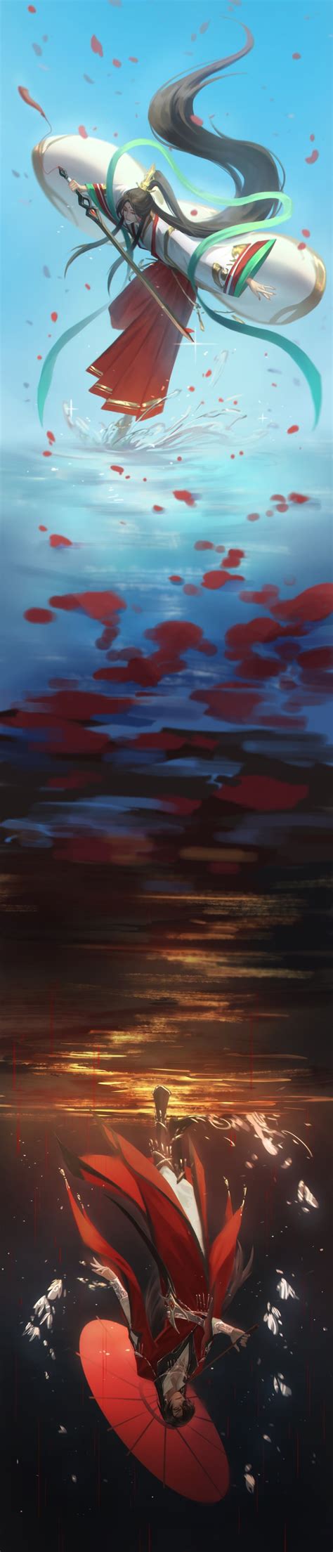 Hua Cheng And Xie Lian Tianguan Cifu Drawn By Piscina Danbooru