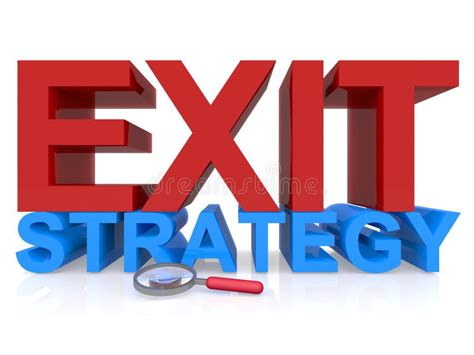 Exit Strategy Stock Illustration Illustration Of Assistance 18567144
