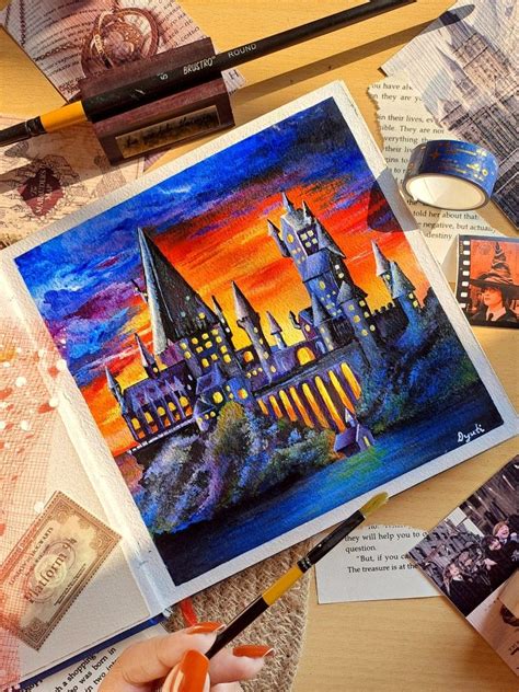 🌸 Dyutisnata 🌸 On Instagram Hogwarts Is My Home🙌 Sketchbook