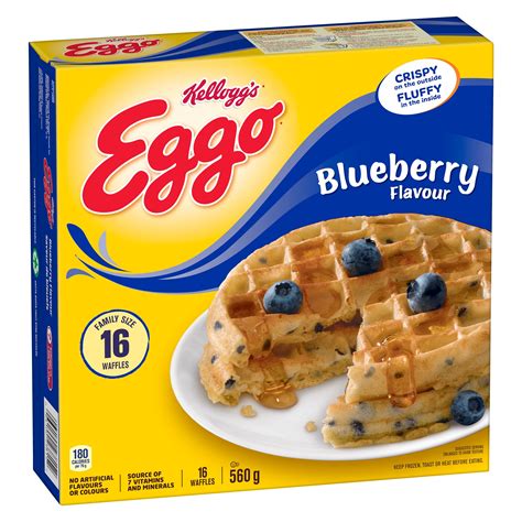 Kelloggs Eggo Blueberry Flavour Waffles Smartlabel™
