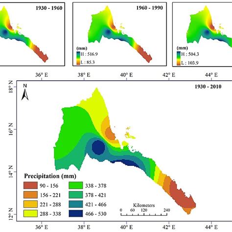 The Spatial Temperature Interpolation Of Eritrea Based On Climatic Download Scientific Diagram