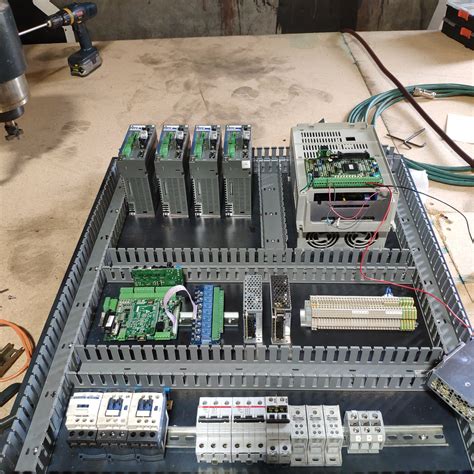 Acorn CNC Control Panel Lay Out Ready For Wire Cnc Parts Cnc Controller Cnc
