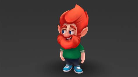 Dwarf Red Beard 3d Model 49 Max Unknown Fbx Free3d