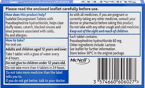 Sudafed® Decongestant Tablets For Blocked Nose Sudafed®