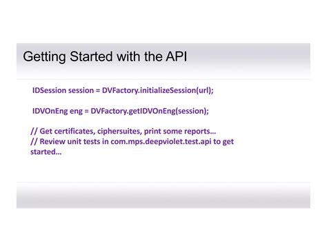 Owasp Deepviolet Tlsssl Java Api And Tools Ppt