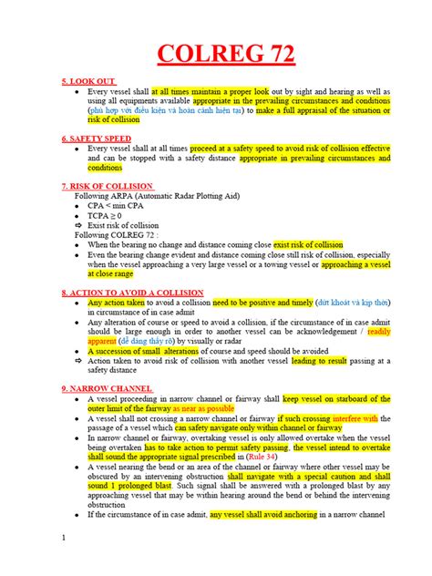 Nmd Colreg 72 Download Free Pdf Transport Transport Safety