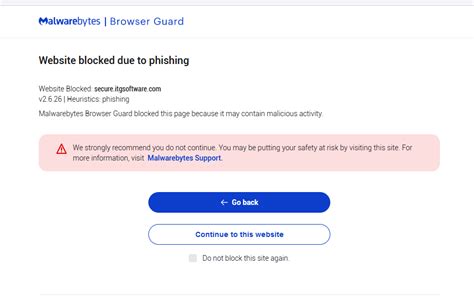 Website Blocked Due To Phishing Heuristics Firefox Malwarebytes