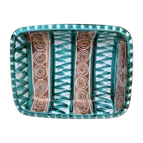 Mid Century French Ceramic Vase Robert Picault Vallauris For Sale At