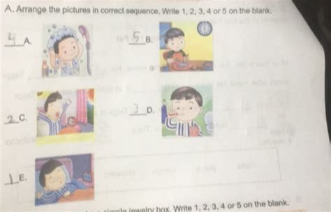 A Arrange The Pictures In Correct Sequence StudyX