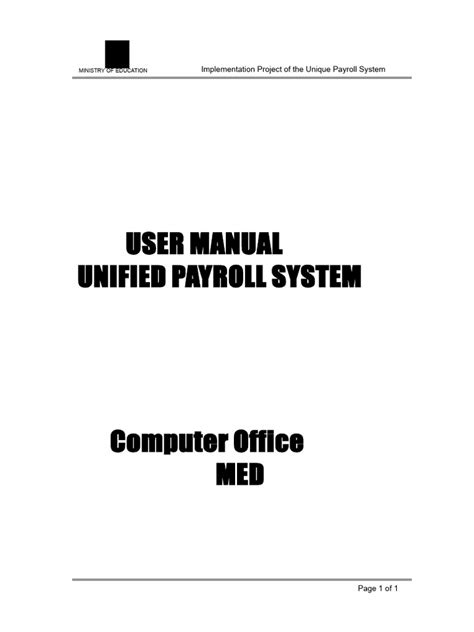 Unique Payroll System User Manual Pdf Cost Of Living Payroll