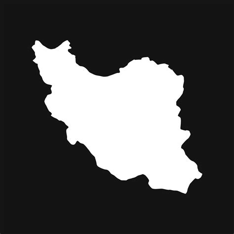 Illustrated Iran Map 8708312 Vector Art At Vecteezy