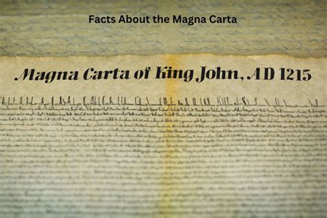Magna Carta King John Facts