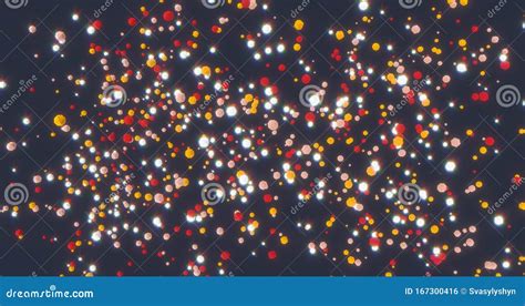 Warm Colorful Low Poly Explosion Holiday Design Element Glowing And